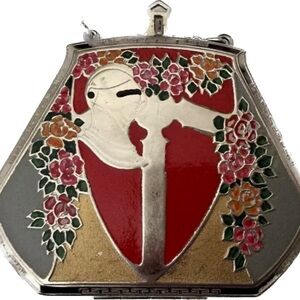 JM Fisher | Bags | Jm Fisher Compact Dance Purse Enamel Vintage Dual ...